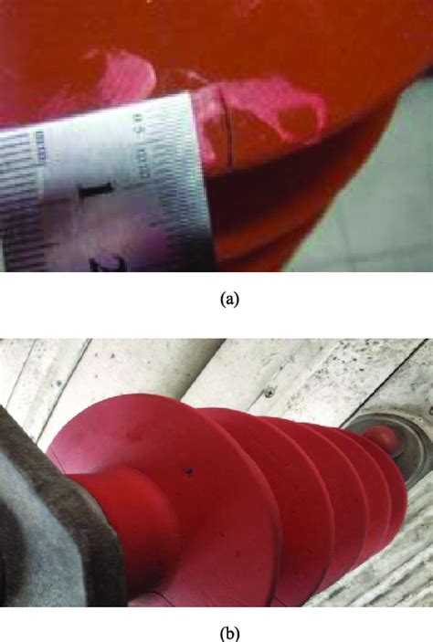 Composite Insulator Surface Crack Defect A 1 St Sheath Crack B 1