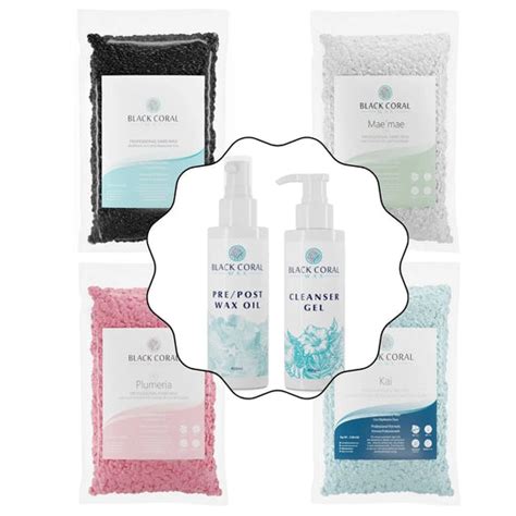 Professional Waxing Kit Collection Salon Quality Hair Removal Black