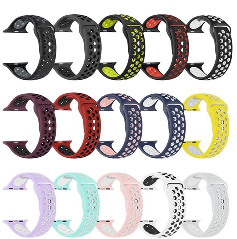 Силиконовые Ремешки Браслеты Sport Band для Умных Смарт Часов Apple ...