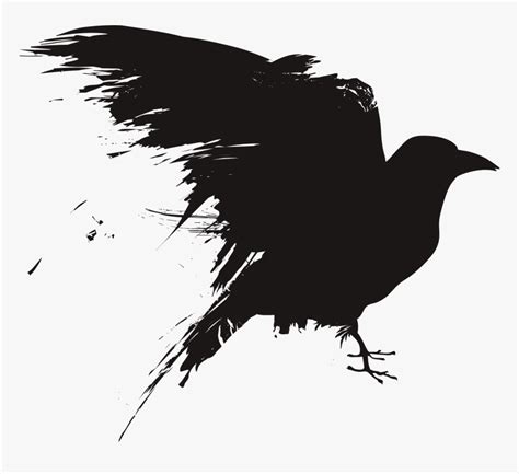 Crows Vector Game Thrones Raven Silhouette Raven Silhouette Hd Png