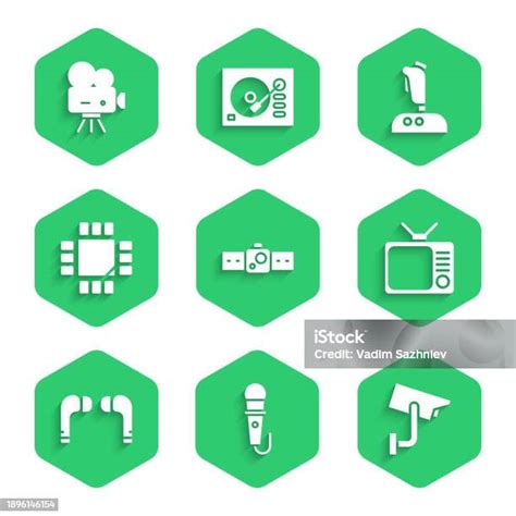 Set Smartwatch Microphone Security Camera Retro Tv Air Headphones
