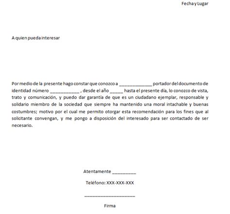 Carta De Recomendacion Laboral En Word Kulturaupice My Xxx Hot Girl