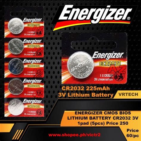 R5kyaum Energizer CMOS BIOS Lithium Battery CR2032 3V For Motherboard