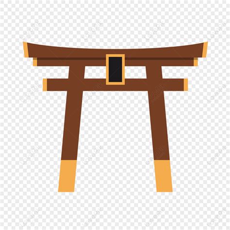 갈색과 일본식 도리이 건물 일러스트고풍풍모미풍 Png 일러스트 무료 다운로드 Lovepik