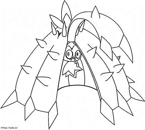 Printable Toxapex Coloring Page
