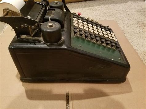 Vintage Burroughs Portable Adding Machine Calculator 1900s See Photos