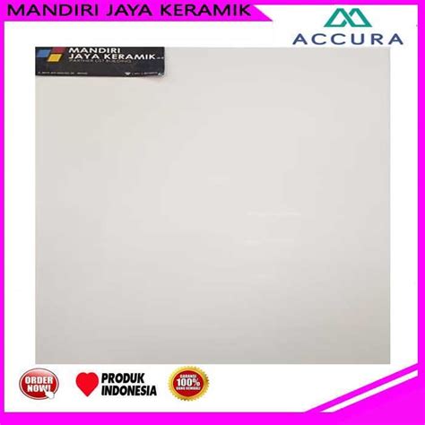 Jual Keramik Putih Polos Mulia Accura GLOSSY White X Kw Kota Bekasi Mandiri Jaya