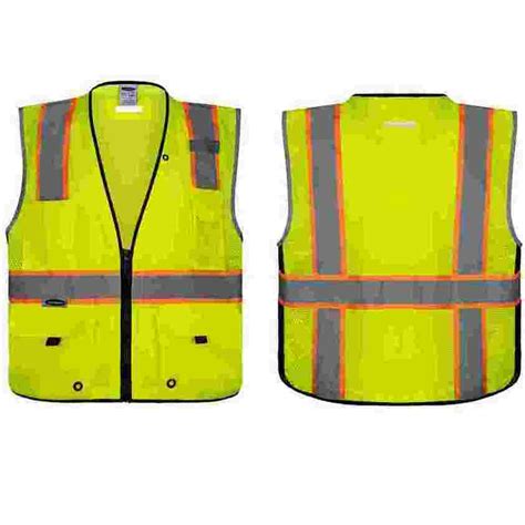Safety Vest Ansi Class 2 Custom 100 Polyester Mesh High Visibility