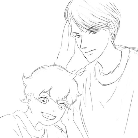 眠れない夜オリキャラの親子を描いてみたかえでくんとパパあらしくんとパパつばきちゃんとパパ 落書き 一次創作オカンの漫画