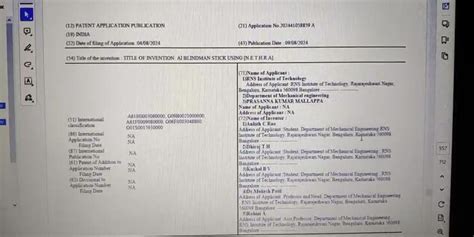 Dhiraj T H On Linkedin I Am Happy To Announce Patent Of Ai Blindman