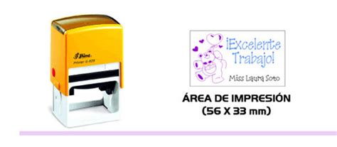 Shiny Sello S828 Automatico C Leyenda Especial Papelera Hegor