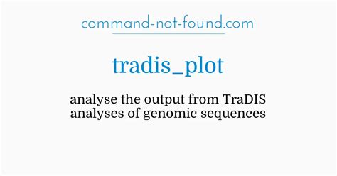Dockerfile Run Tradis Plot