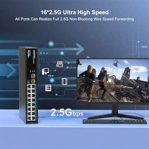 10 Port 2 5gb Unmanaged Ethernet Switch 8 2 5g Base T Ports 2 10g Sfp