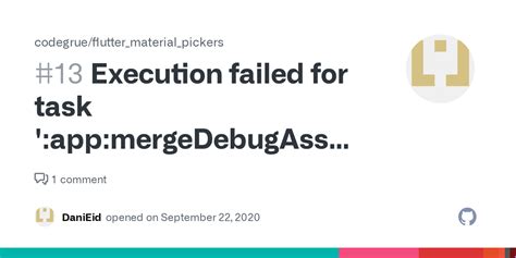 Execution Failed For Task App Mergedebugassets When Building