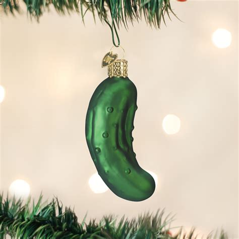 Glass Pickle Ornament Old World Christmas