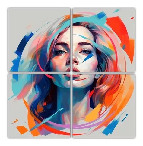 40x40cm Cuatro Canvas Movimiento Estrellados Steven Cuadro Cuotas