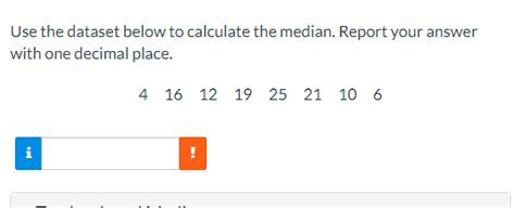 Solved Use The Dataset Below To Calculate The Median Report
