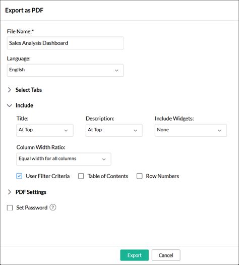 Working With Dashboards Analytics Plus