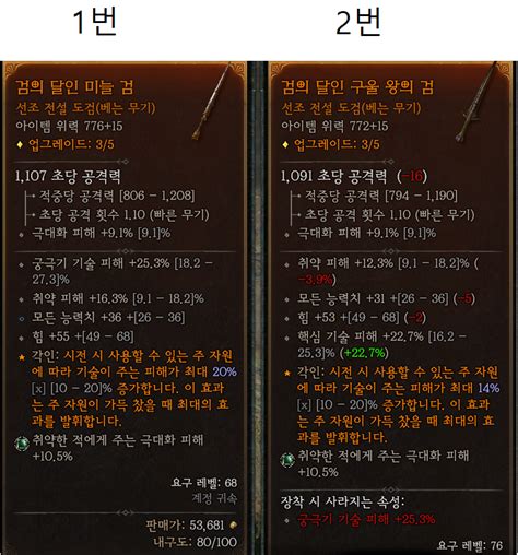 디아블로4 인벤 선망 야만 한손검 판별부탁드려요 디아블로4 인벤 야만용사 게시판