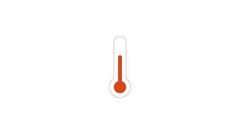 Thermometer Temperature Going Up 2d Object Animation Global Warming