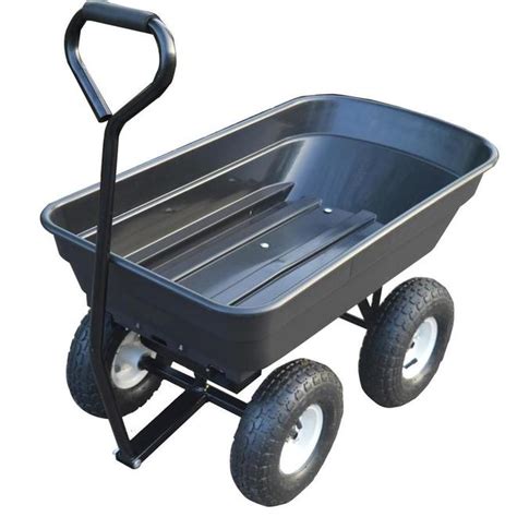Gorilla Carts Dump Cart 36 In X 20 In Black Gor4ps C Rona