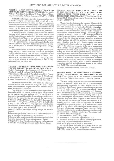 Pdf Ab Initio Structure Determination By The Maximum Entropy And
