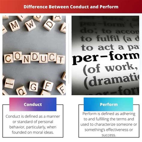 Conduct Vs Perform Difference And Comparison