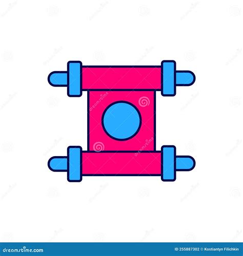 Icono De Desplazamiento Del Icono De Pergamino De Papel Del Decreto De