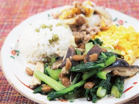椎茸と小松菜の納豆バター醤油炒め｜竹之下フーズ