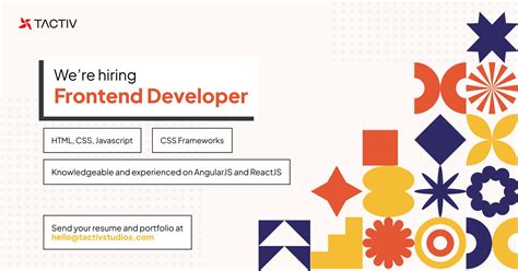 Tactiv Were Open For Hiring Frontend Developers Tactiv