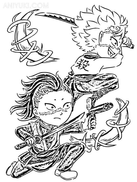 Genya Shinazugawa Coloring Pages 9 Printable For Free Download