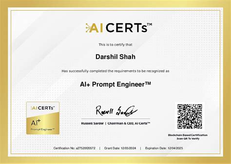 I Am Officially Ai Prompt Engineer™ Certified Deepali Verma