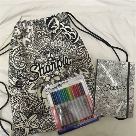 Sharpie Markers Notebook And Bag Hobbies And Toys Stationary And Craft