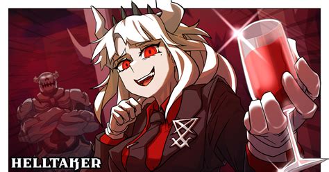 Helltaker Lucifer And Skeleton Lemontansanのイラスト Pixiv