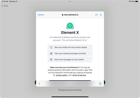Improve Consent Screen On Ipad · Issue 1765 · Matrix Orgmatrix Authentication Service · Github
