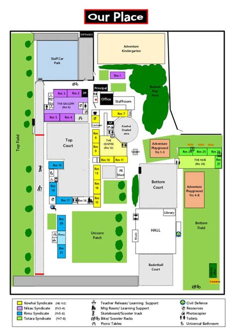 Map Of The School Adventure School