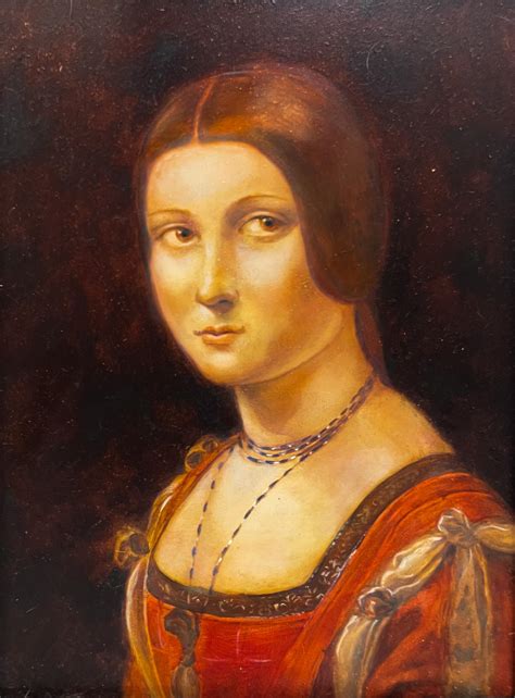 Lot After Leonardo Da Vinci Portrait Of A Woman La Belle Ferroniere