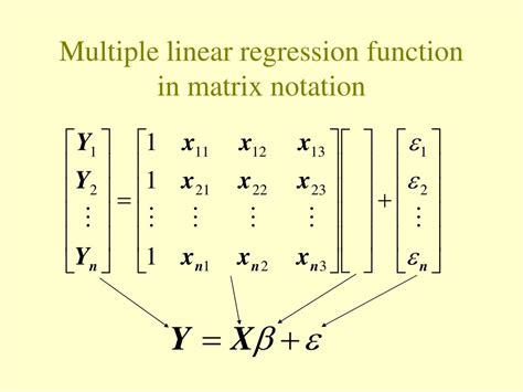 Ppt Linear Regression Models In Matrix Terms Powerpoint Presentation Id 501102