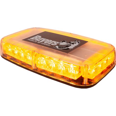 Buyers Products In Rectangular Multi Mount Amber LED Mini Light Bar Light Type LED Color