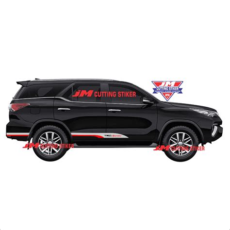 Jual Stiker Mobil Toyota Fortuner Cutting Stiker Striping Trd Sportivo