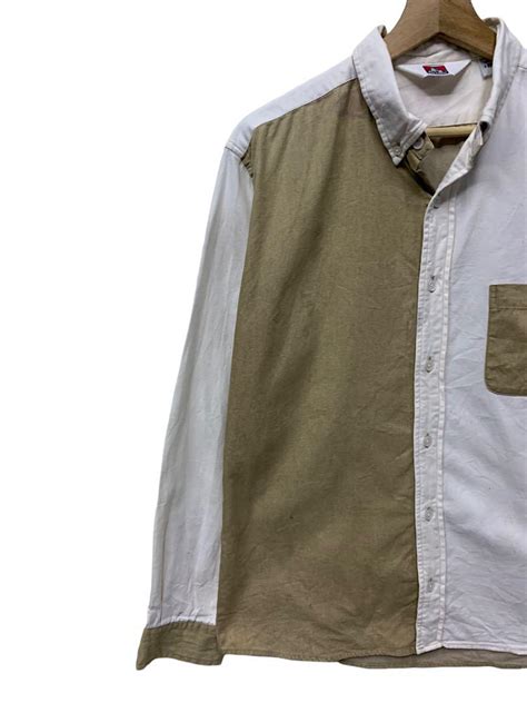 Ben Davis Split Colour Kemeja Mens Fashion Coats Jackets And