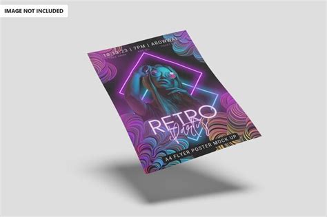 Premium Psd Modern Floating Poster Mock Up