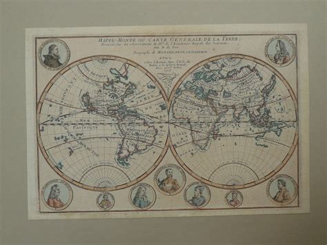 World Continentes N De Fer L Mappe Monde Ou Carte Generale De La