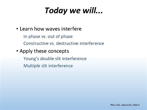 Phys 102 Lecture 22 Interference 1 Physics 102