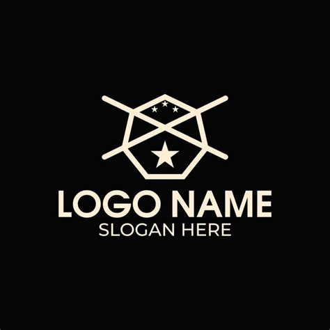Siebeneck Stern Vektor Logo Design Premium Vektor