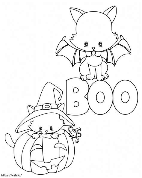Halloween Cat Printable Coloring Page