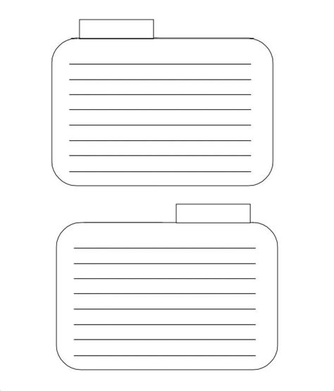 Index Card Template For Word