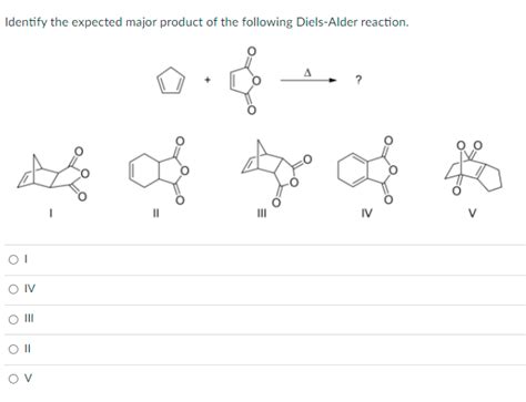 Solved Identify the expected major product of the following | Chegg.com