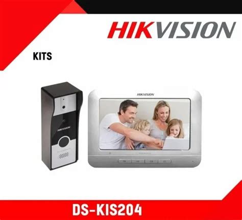 White DS KIS204 Hikvision Video Door Phone Villa Analog Kit For Home