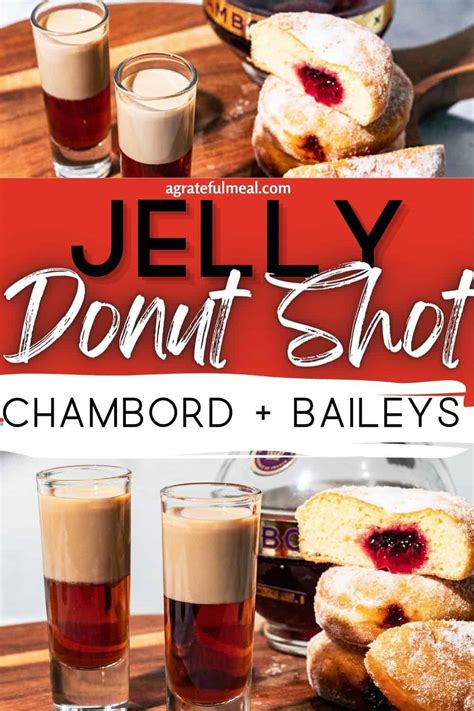 Raspberry Jam Donut Shot With Baileys And Chambord A Grateful Meal